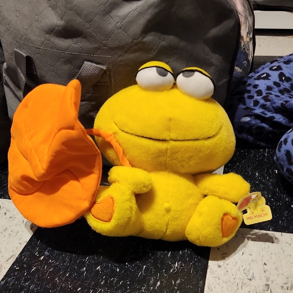 Toys | Mo Mochi Yellow Frog Plush | Poshmark